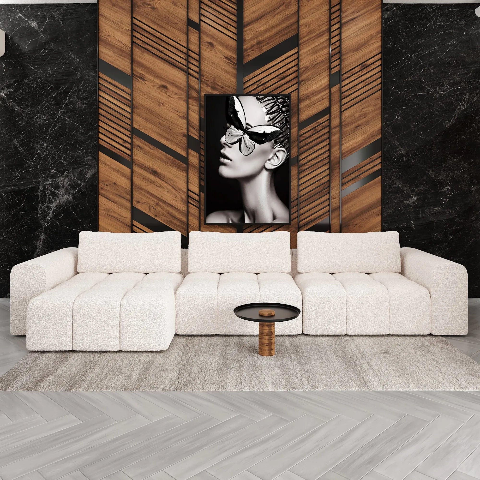 Modulares L Ecksofa (groß) Comora